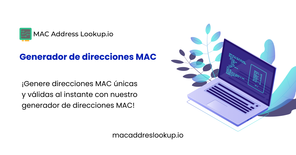 Generador de direcciones MAC en línea